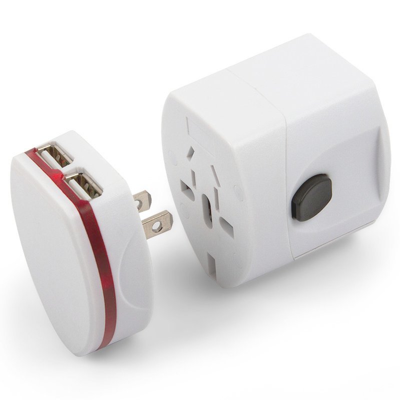AC Adapter, (universal, traveller, converts from 220V 6A/USB to 5V 1A ...